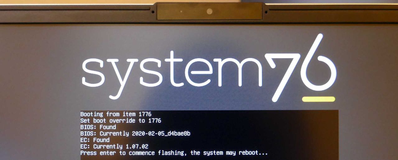 Update System Firmware - System76 Support
