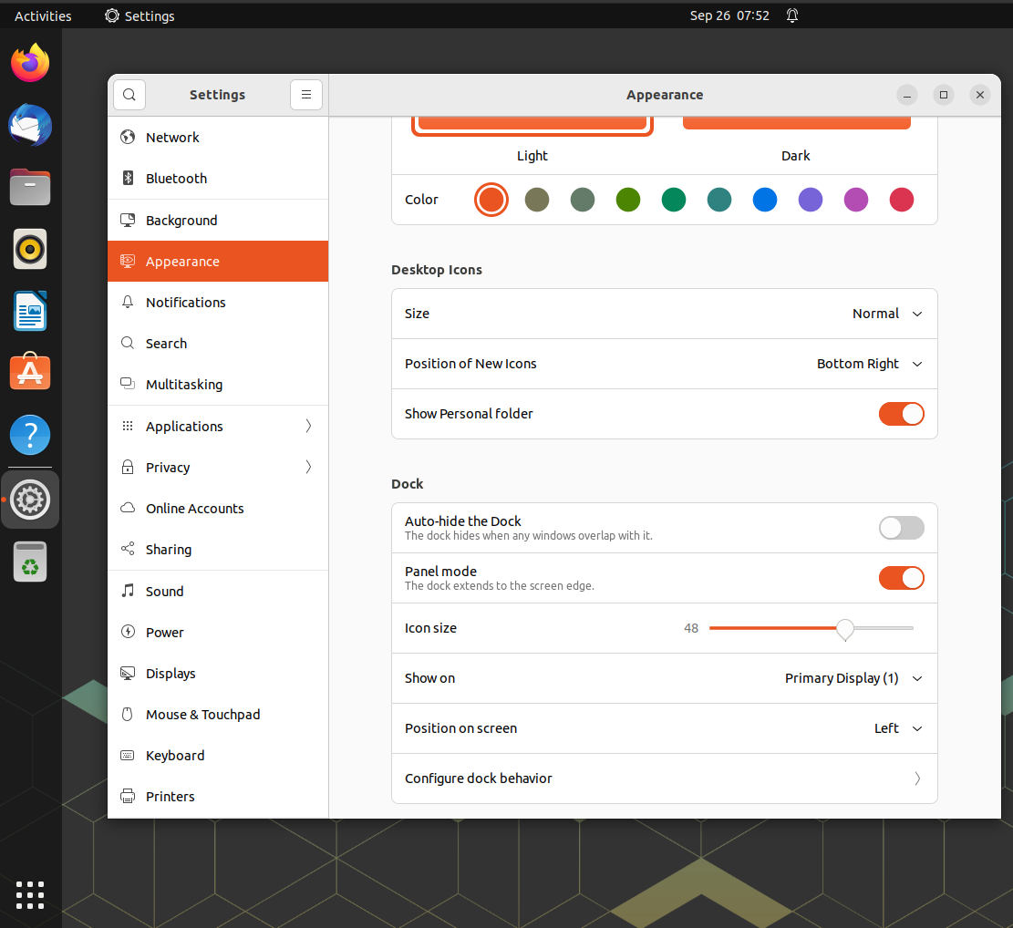 Dock (Move or Customize) - System76 Support