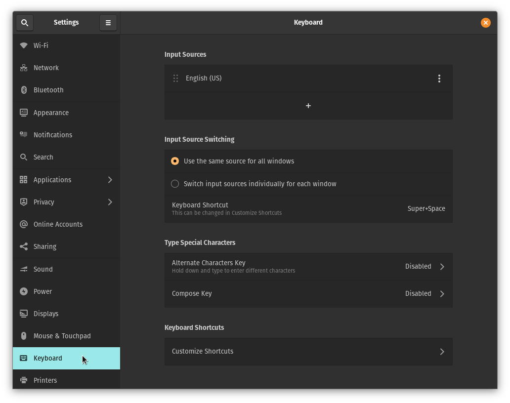 Modify Keyboard Shortcuts (Pop!_OS) - System76 Support